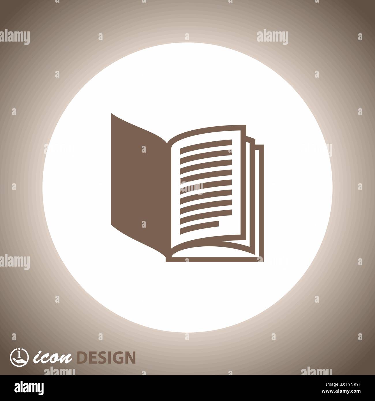 Pictograph of book. Vector concept illustration for design. Eps 10 ...