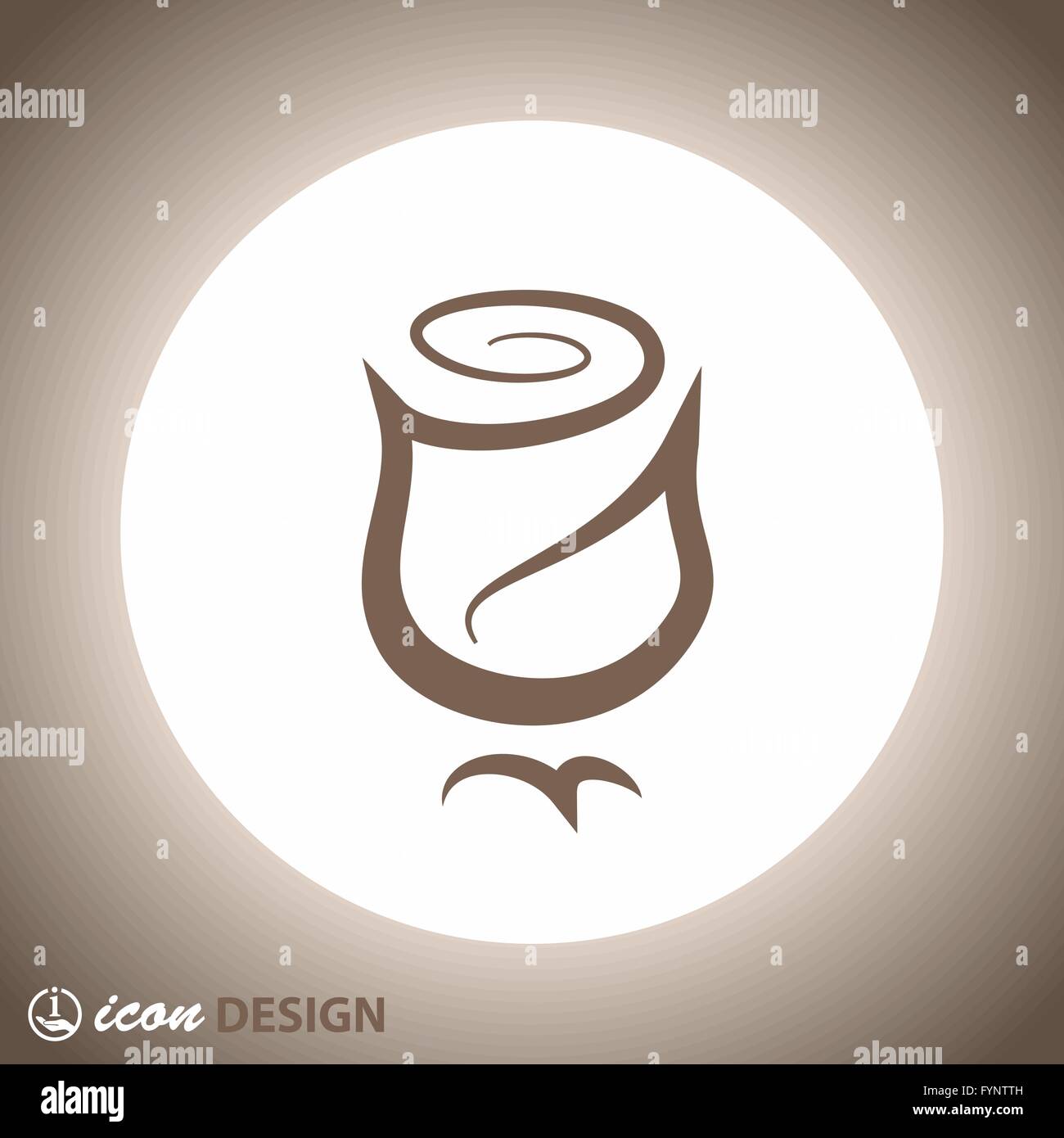 Pictograph of rose. Vector concept illustration for design. Eps 10 ...