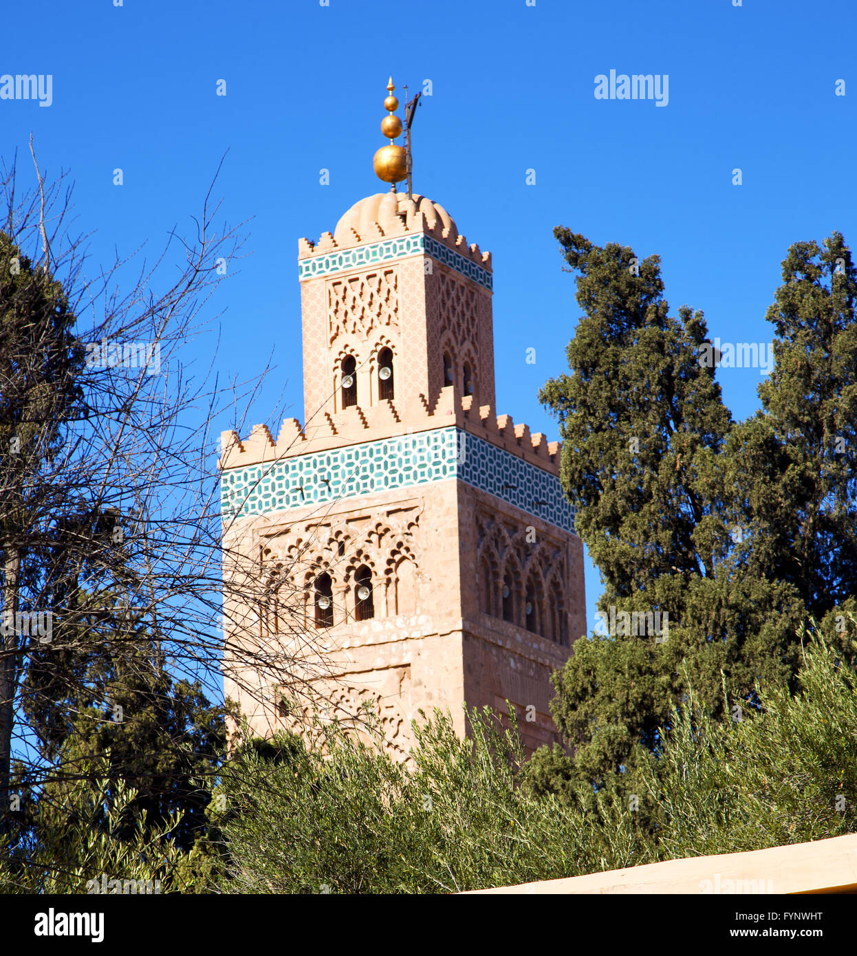 muslim the history symbol in morocco africa minaret religion and blue ...