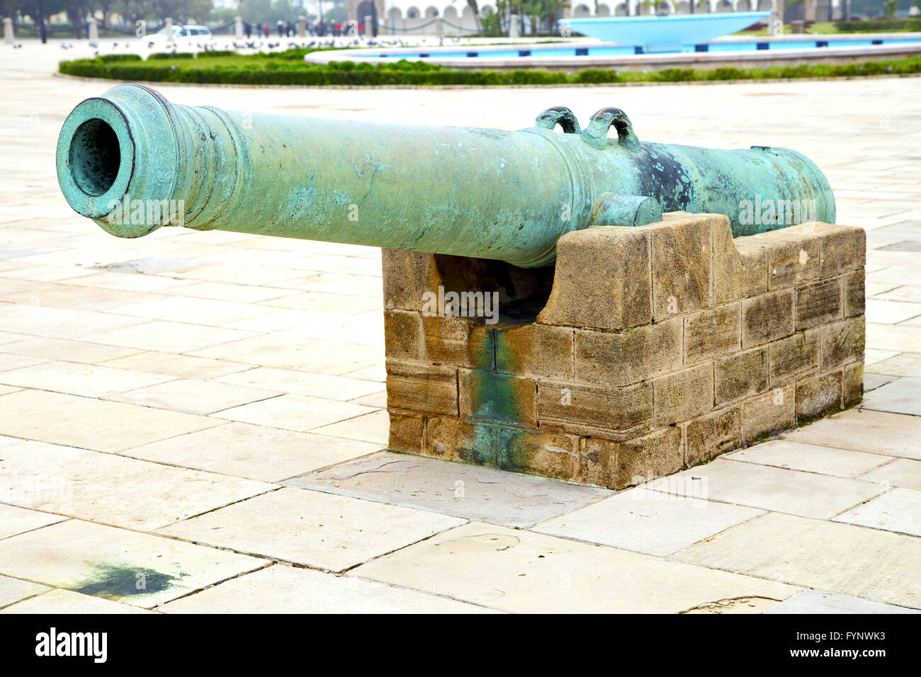 bronze cannon in africa morocco Stock Photo - Alamy
