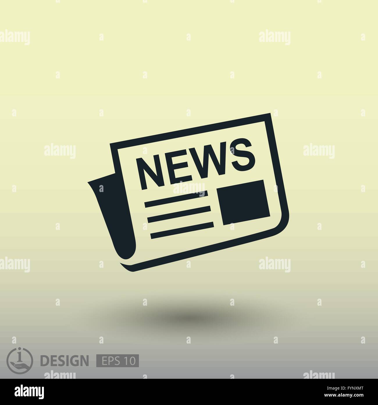 News icon. Vector concept illustration for design. Eps 10 Stock Vector ...