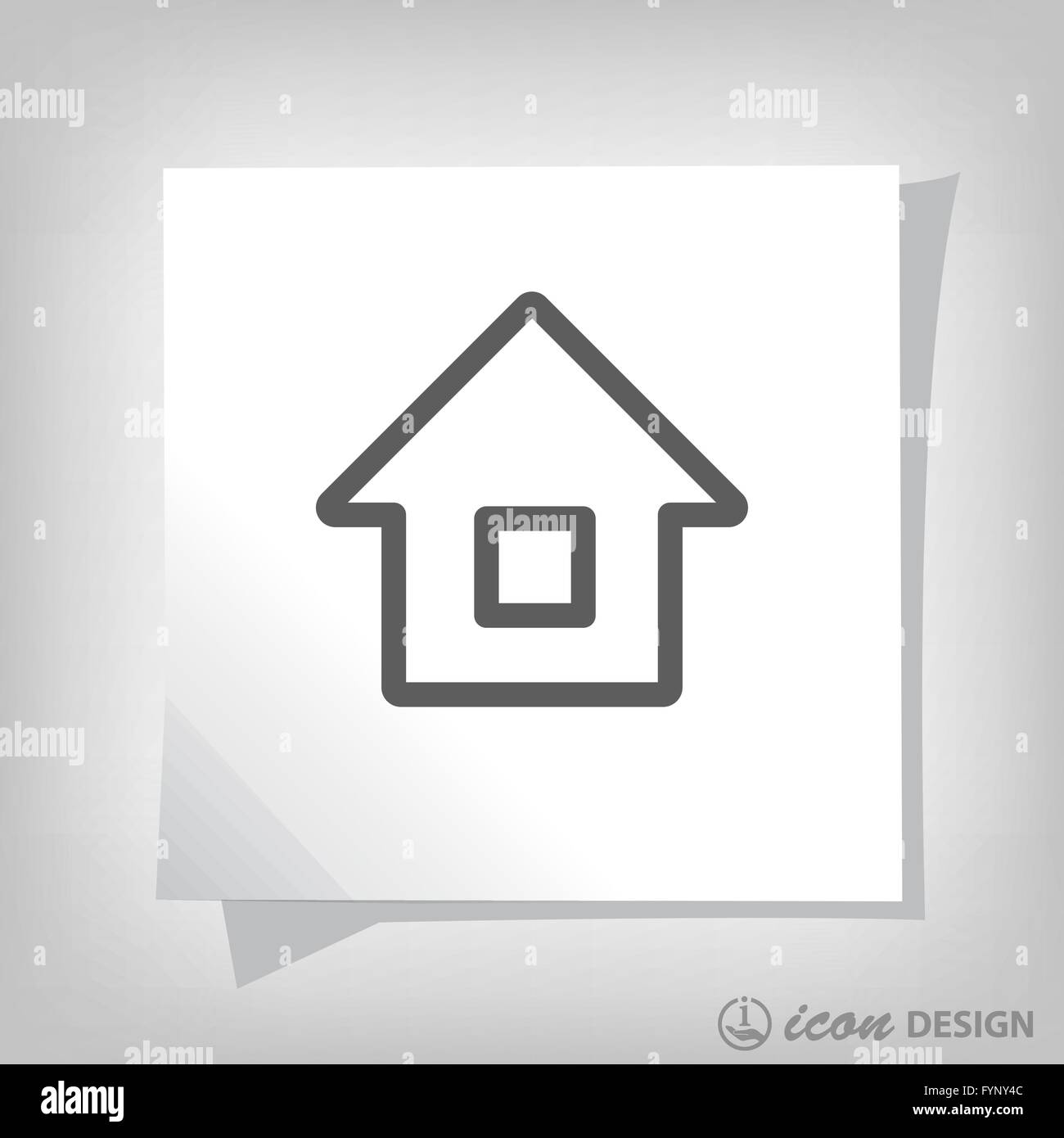 Pictograph of home. Vector concept illustration for design. Eps 10 ...