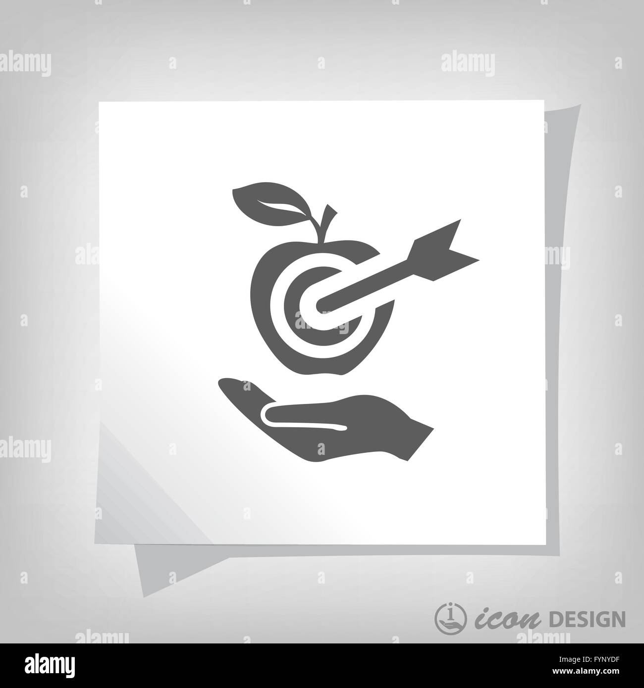Pictograph of target. Vector concept illustration for design. Eps 10 ...