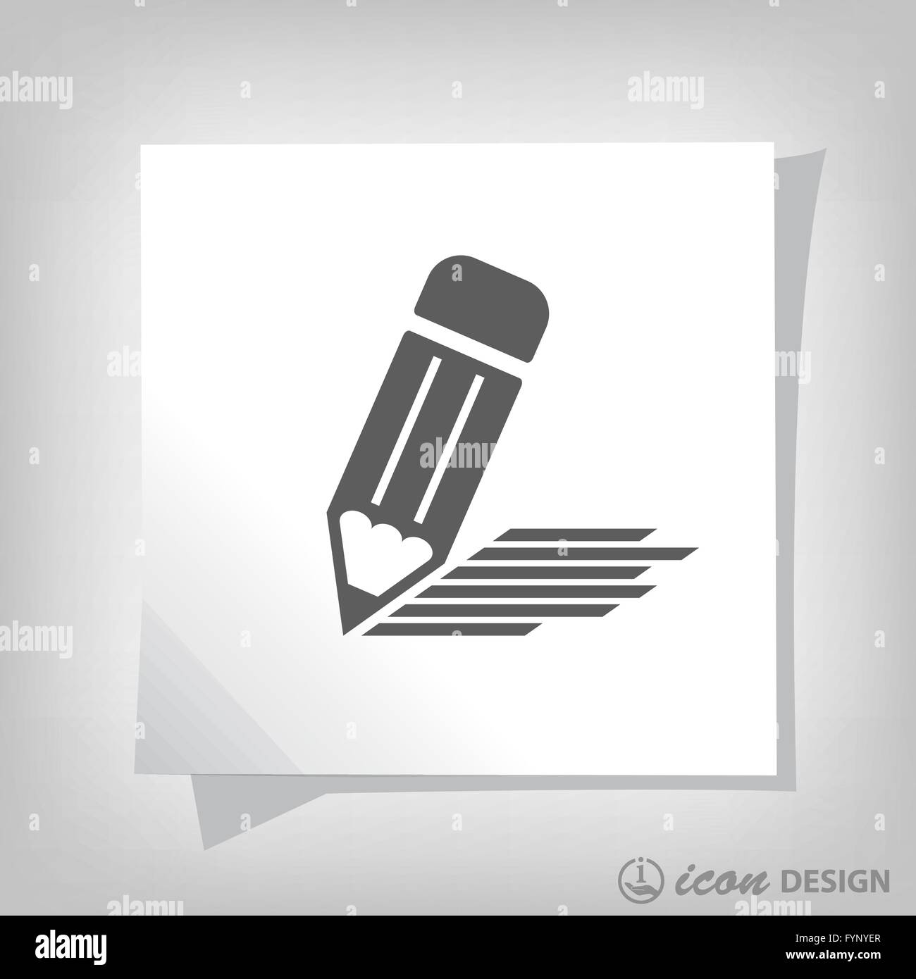 Pictograph of note. Vector concept illustration for design. Eps 10 ...