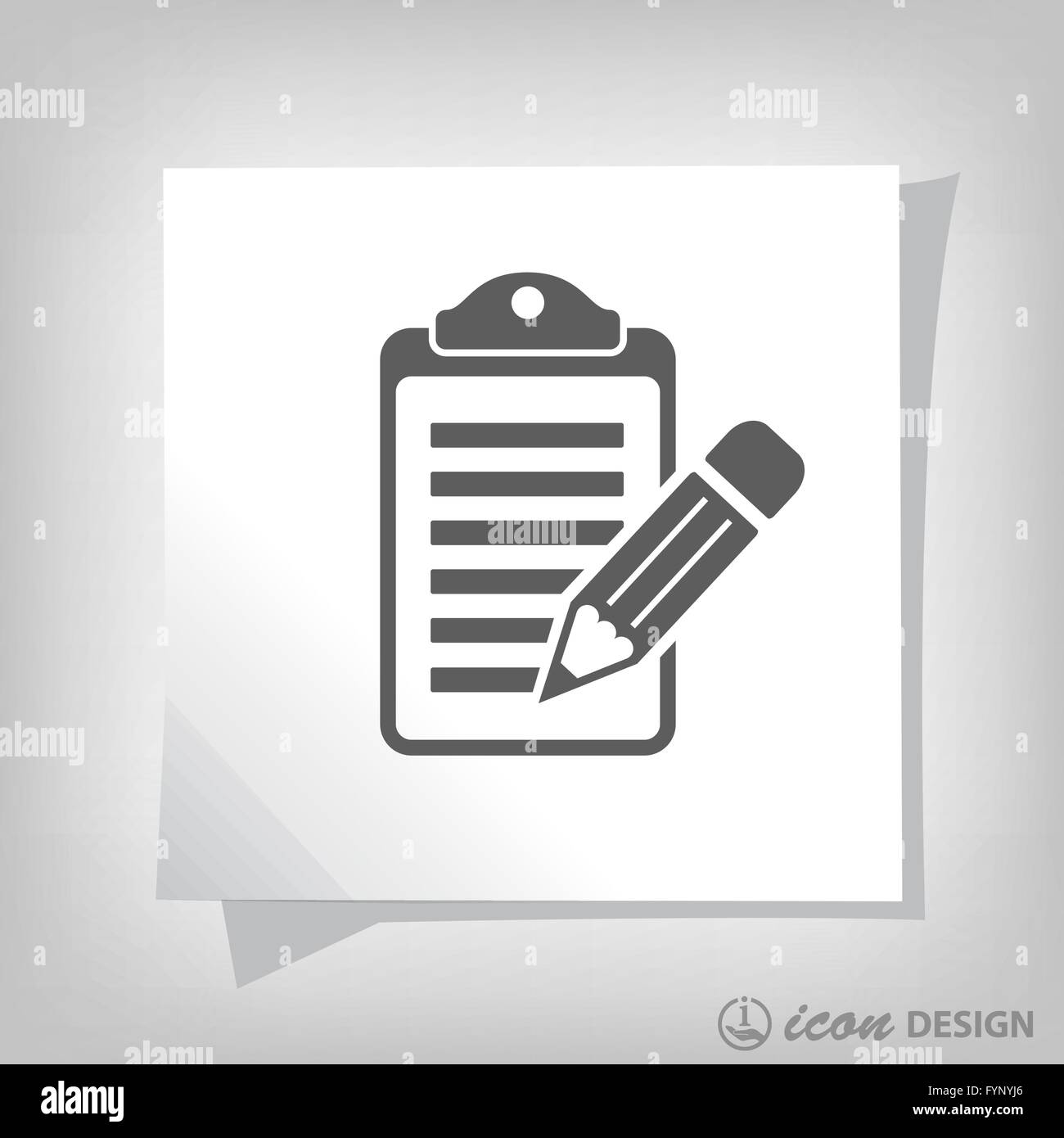 Pictograph of note. Vector concept illustration for design. Eps 10 ...