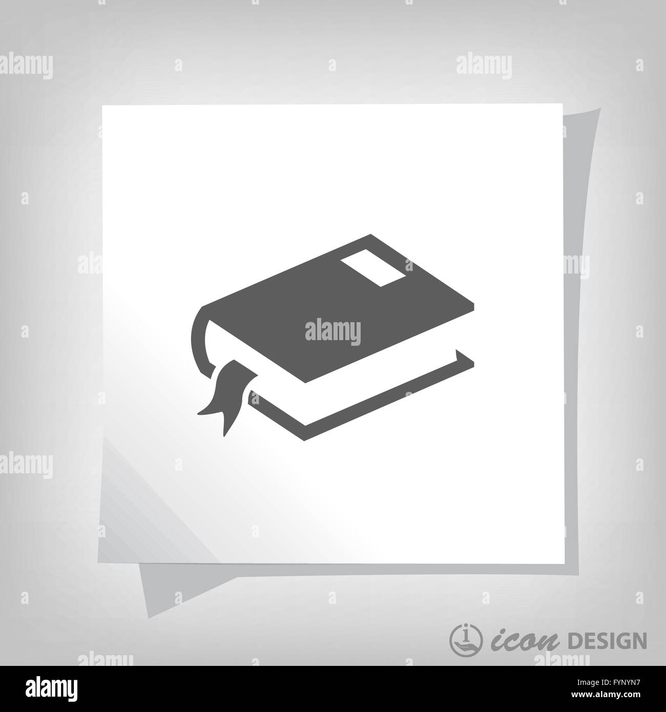 Pictograph of book. Vector concept illustration for design. Eps 10 ...