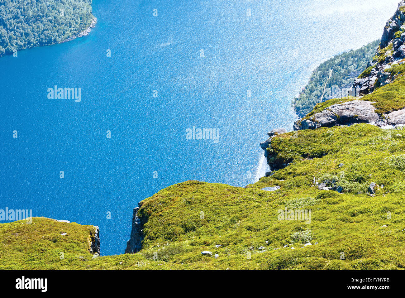 Top view of the lake. Summer Stock Photo - Alamy