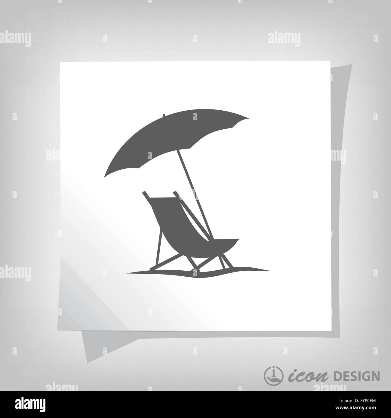 Pictograph of summer vacation. Vector concept illustration for design ...