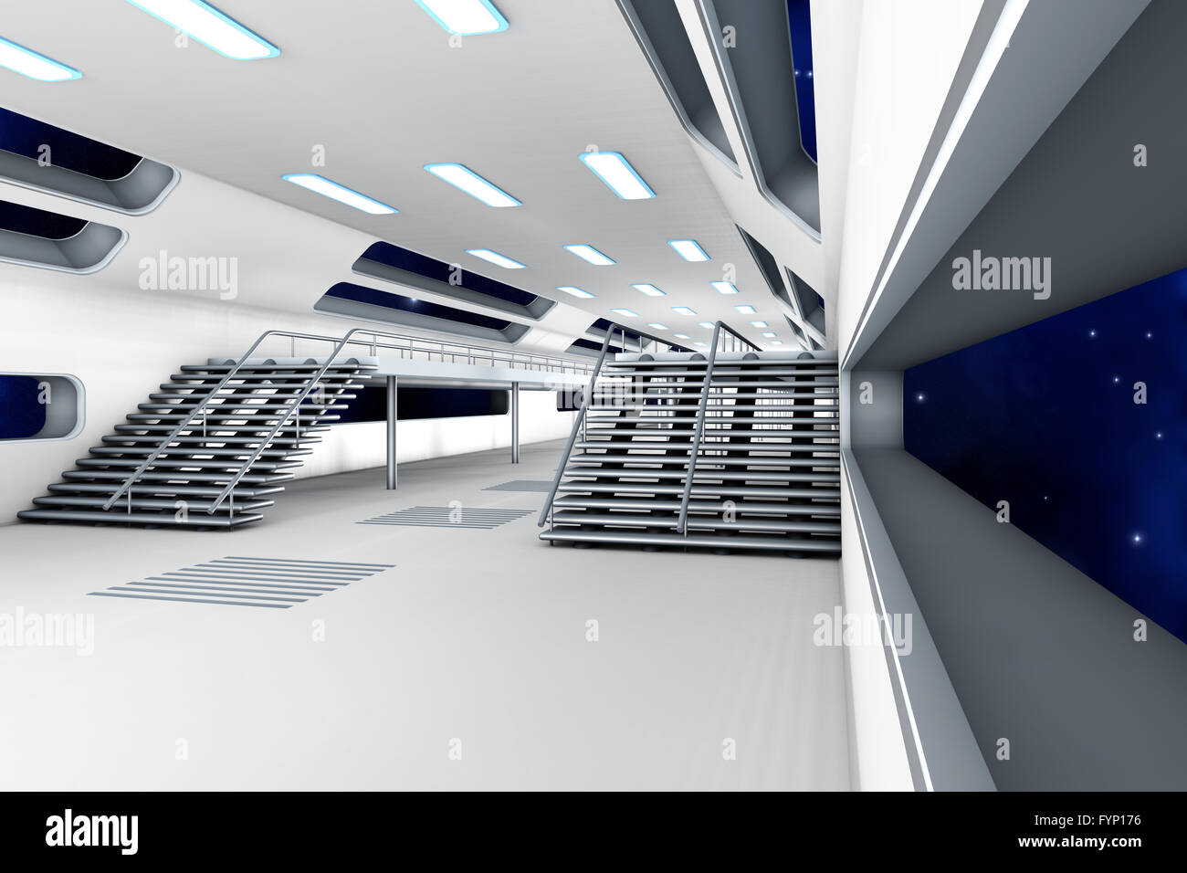 Space station Interior Stock Photo - Alamy