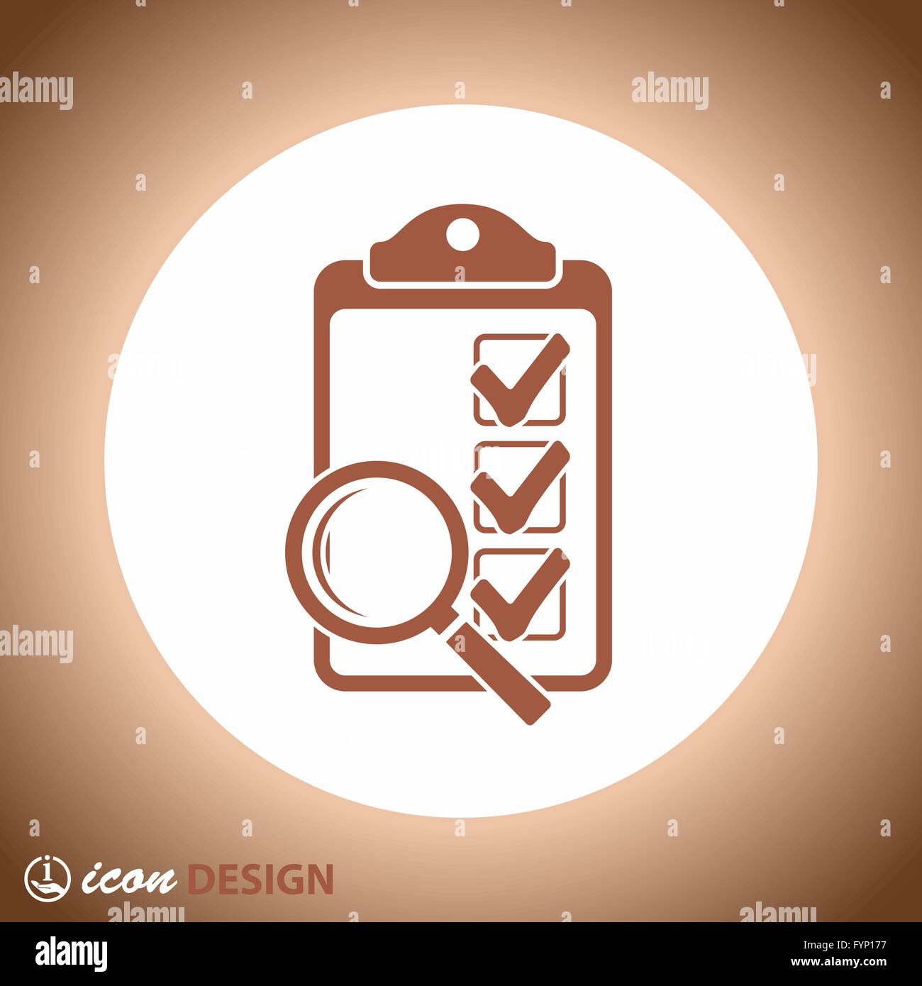 Pictograph of checklist. Vector concept illustration for design. Eps 10 ...