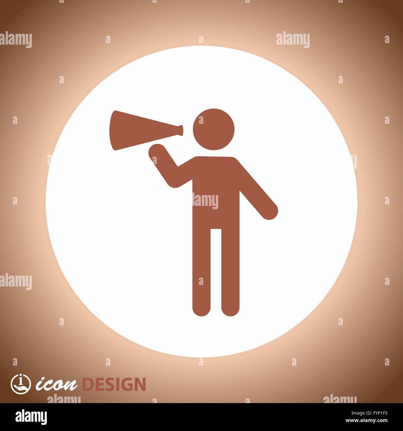 Pictograph of advertising. Vector concept illustration for design. Eps ...