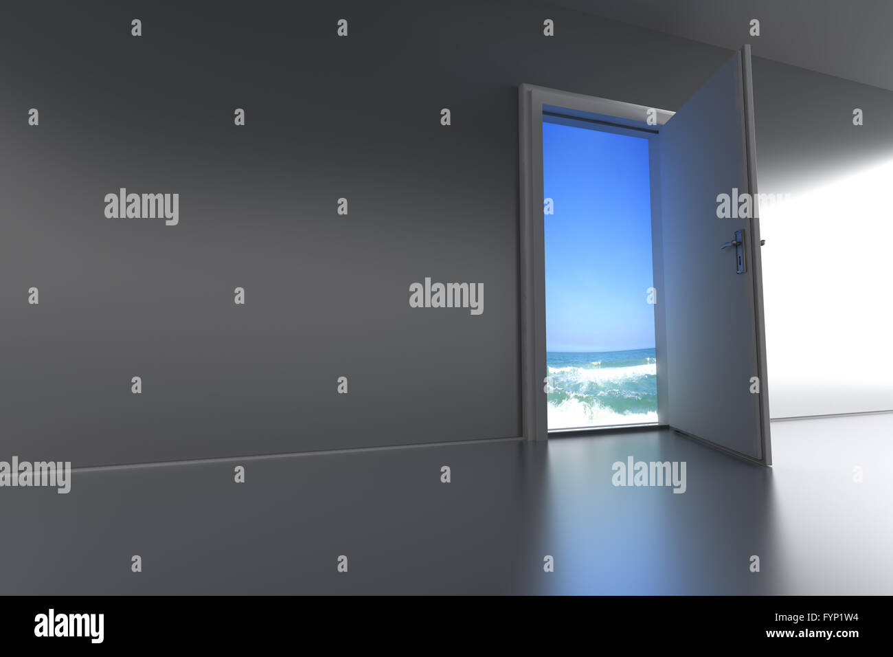Door to the Beach Stock Photo - Alamy
