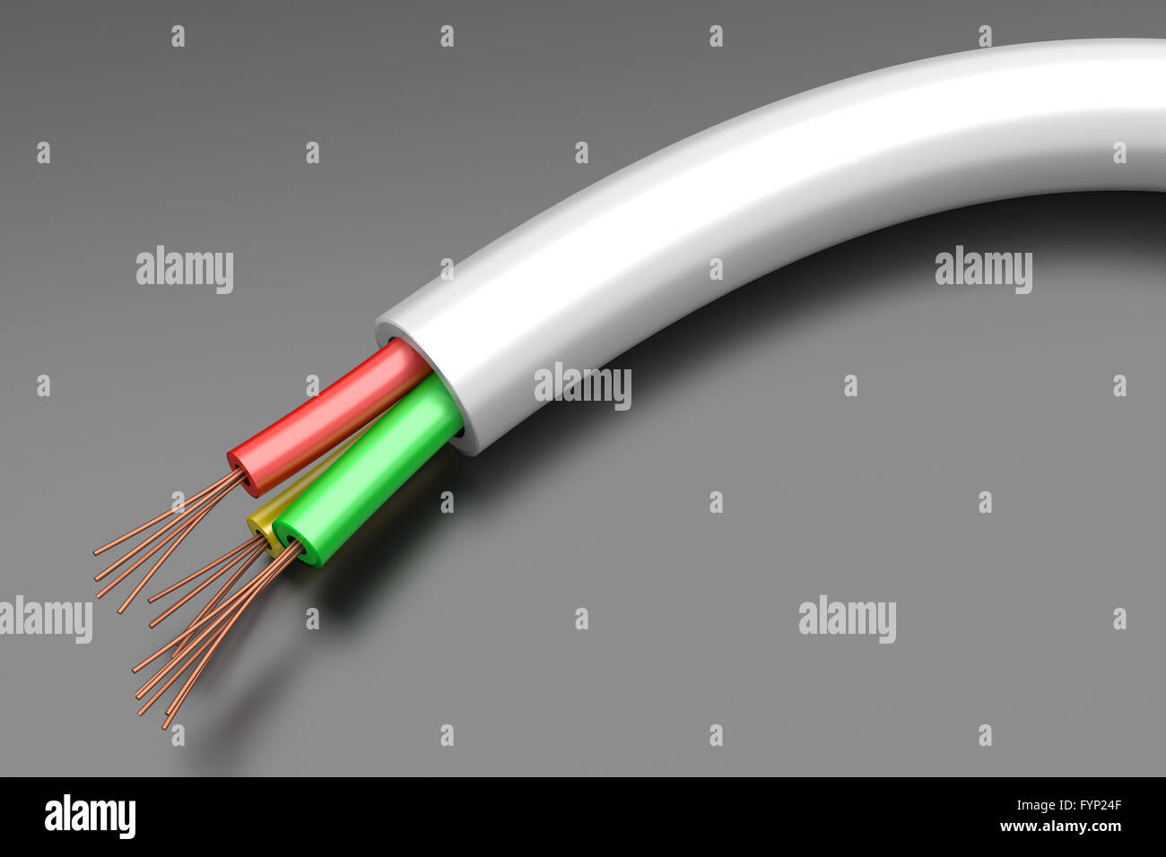 Cut fiber optic cable hi-res stock photography and images - Alamy