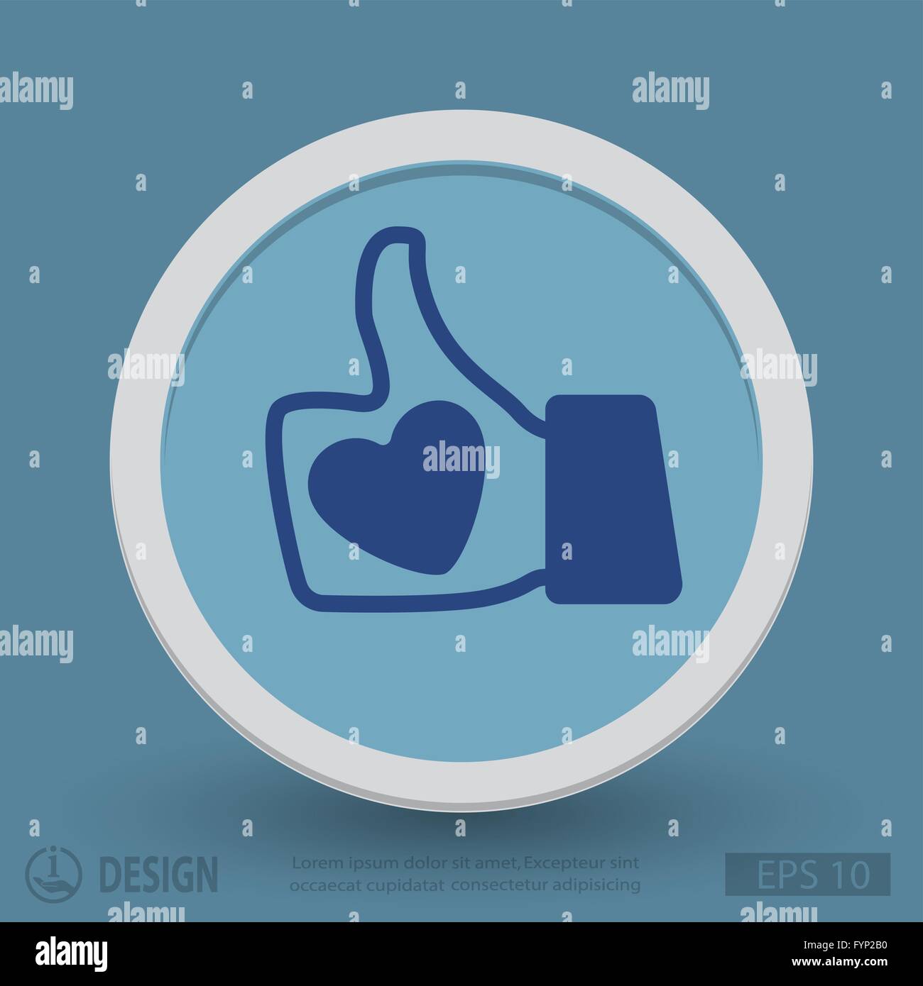 Pictograph of like. Vector concept illustration for design. Eps 10 ...