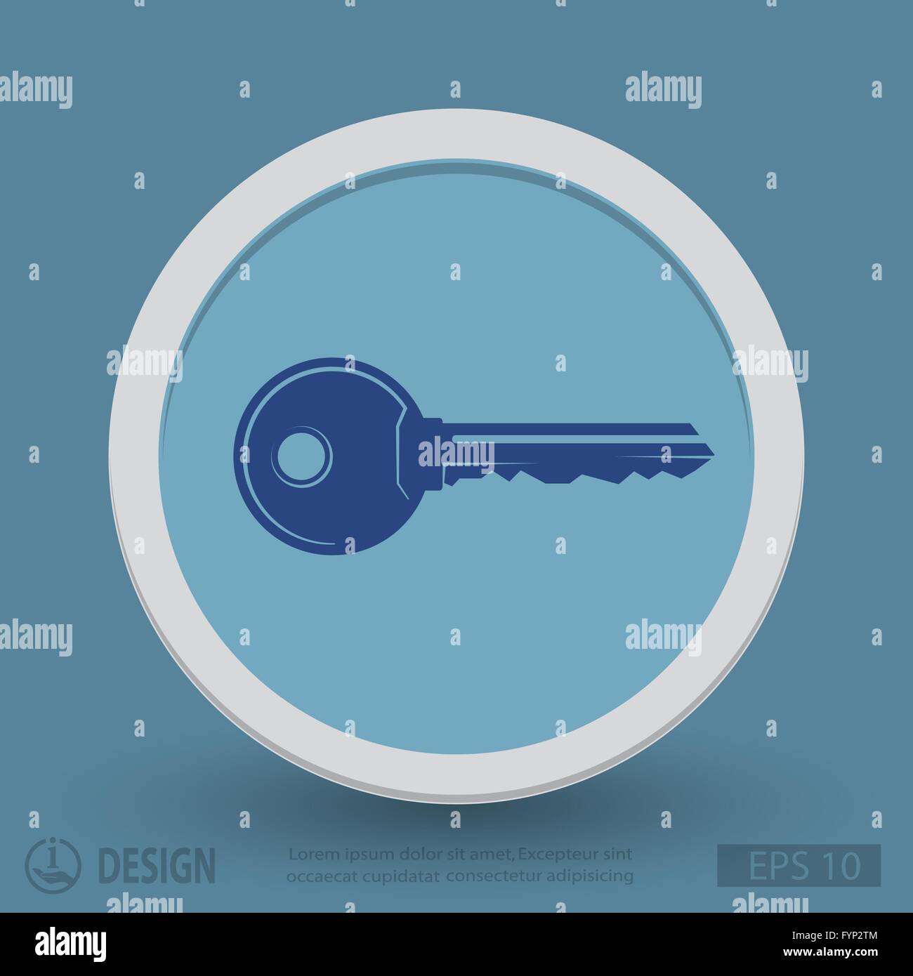Pictograph of key. Vector concept illustration for design. Eps 10 Stock ...