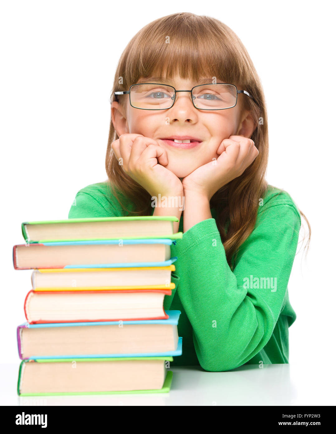 Girl supporting head hands hi-res stock photography and images - Alamy