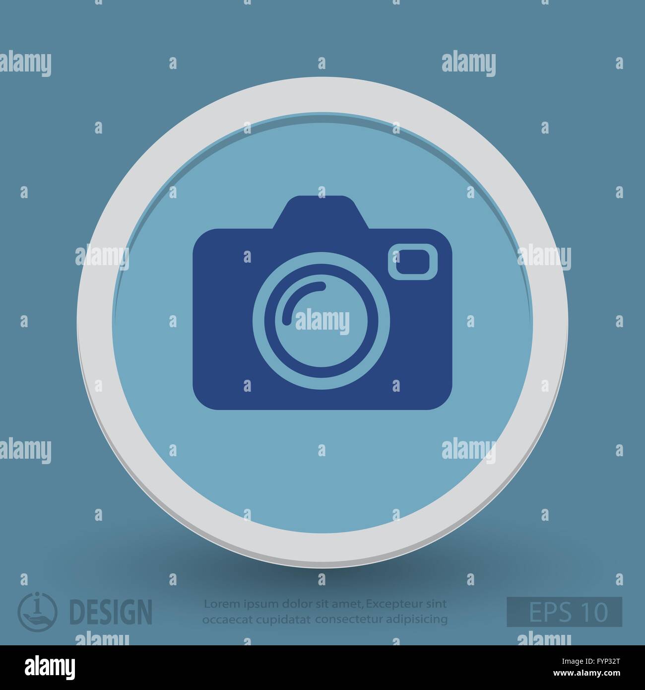 Pictograph of camera. Vector concept illustration for design. Eps 10 ...