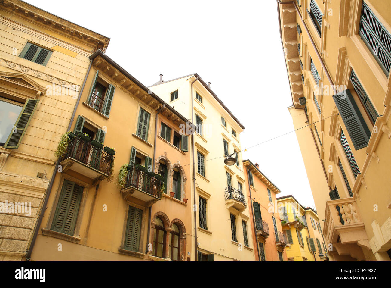 Historic architecture in Verona Stock Photo - Alamy