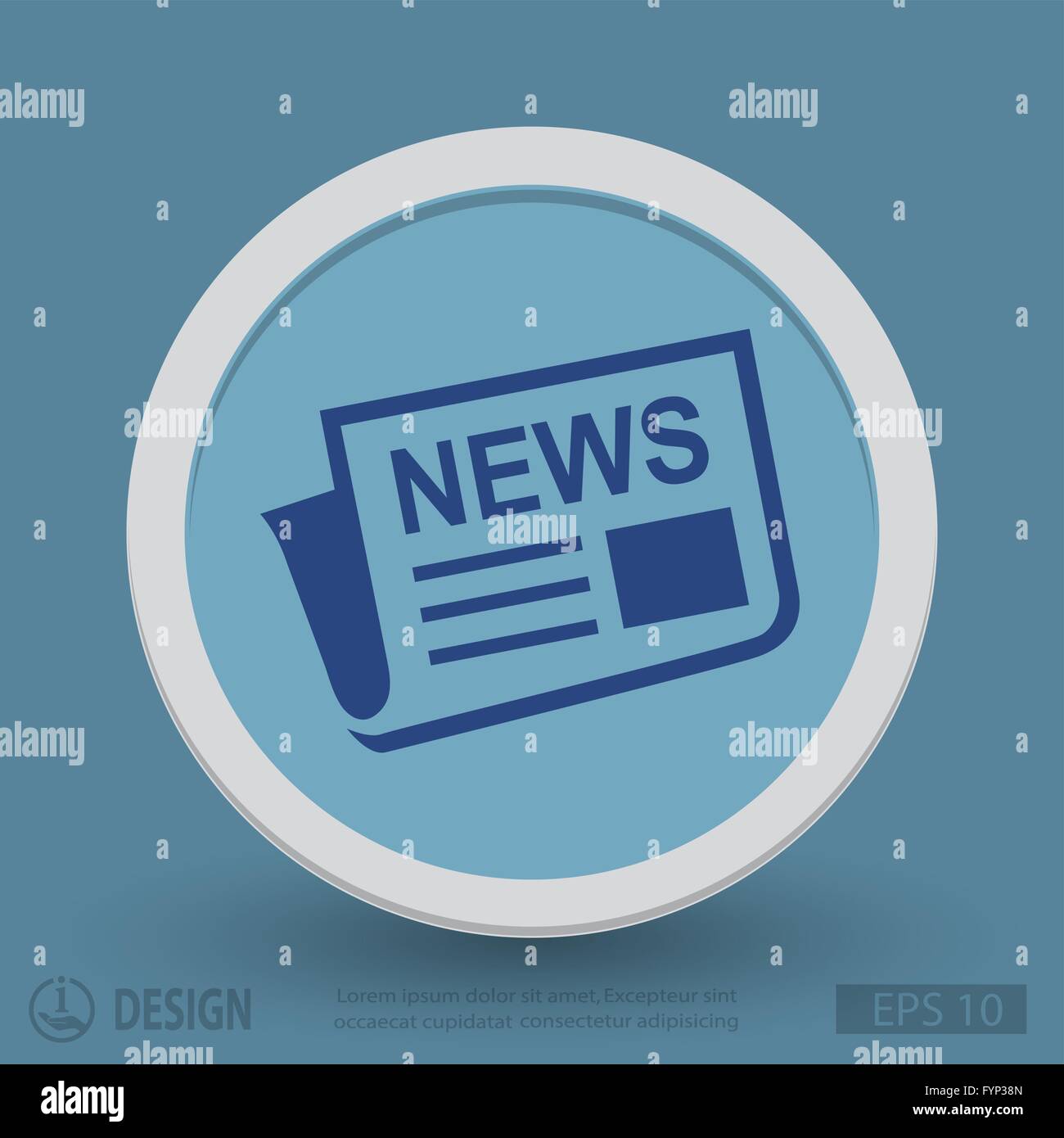 News icon. Vector concept illustration for design. Eps 10 Stock Vector ...