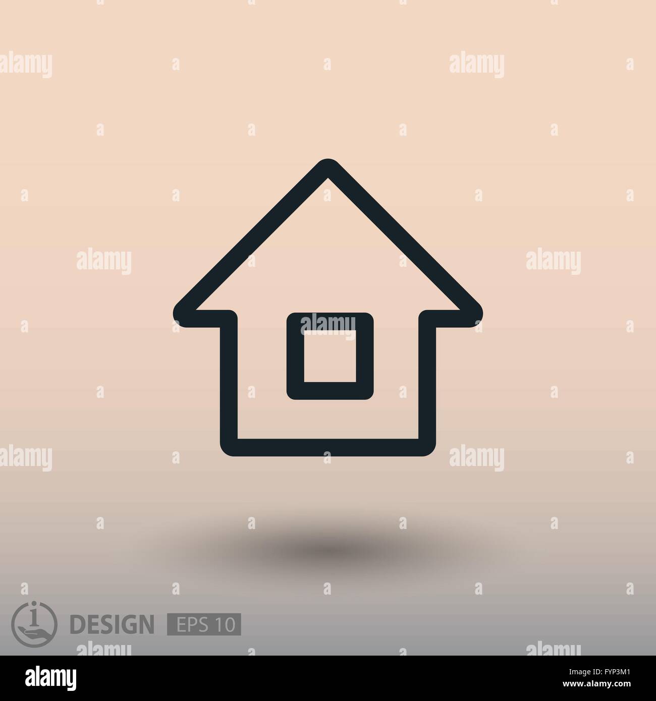 Pictograph of home. Vector concept illustration for design. Eps 10 ...