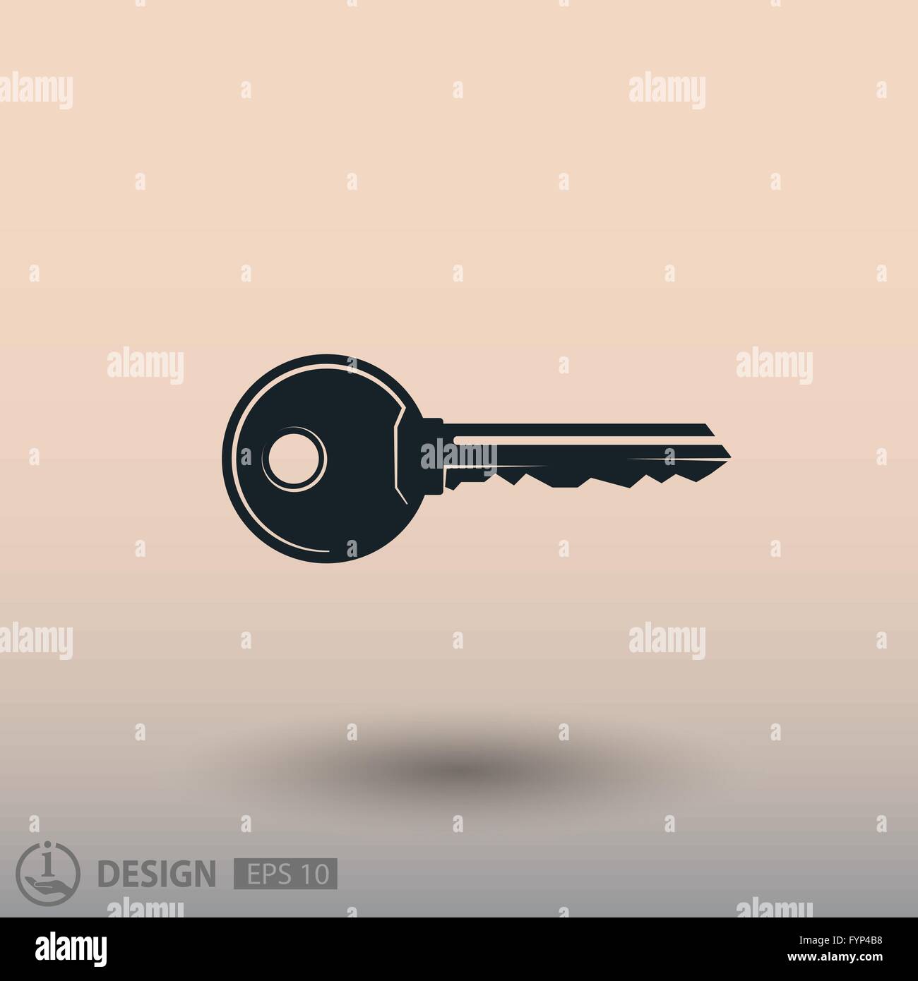Pictograph of key. Vector concept illustration for design. Eps 10 Stock ...