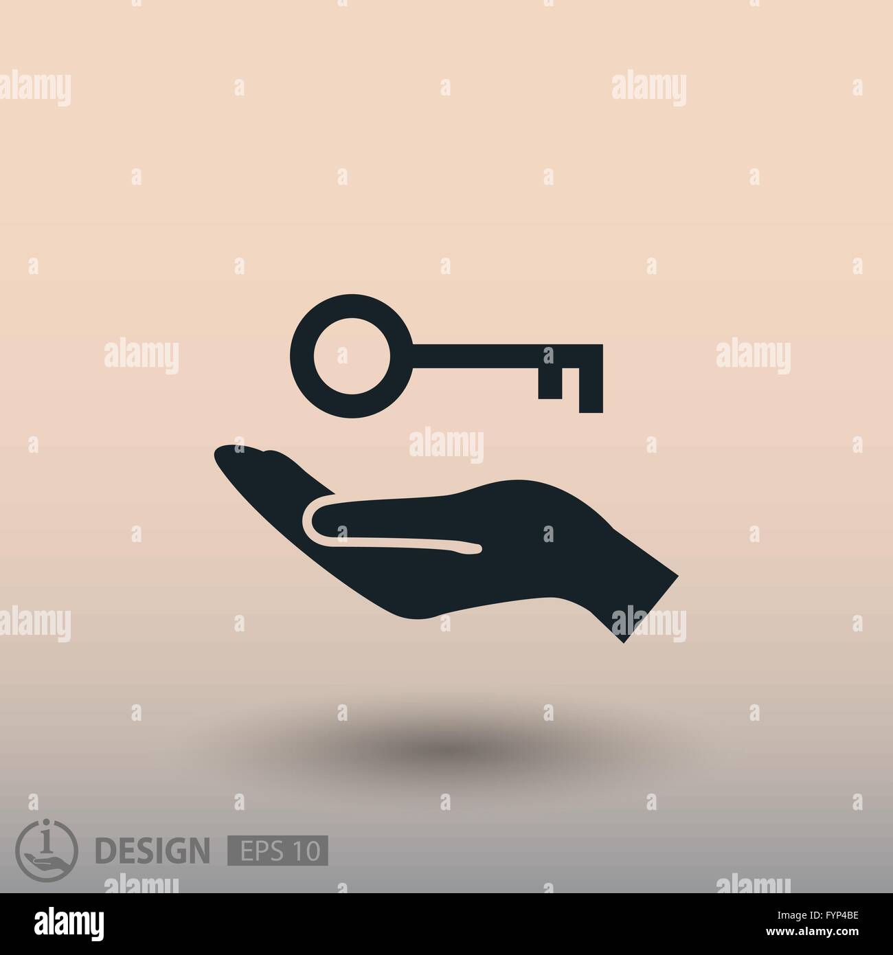 Pictograph of key. Vector concept illustration for design. Eps 10 Stock ...