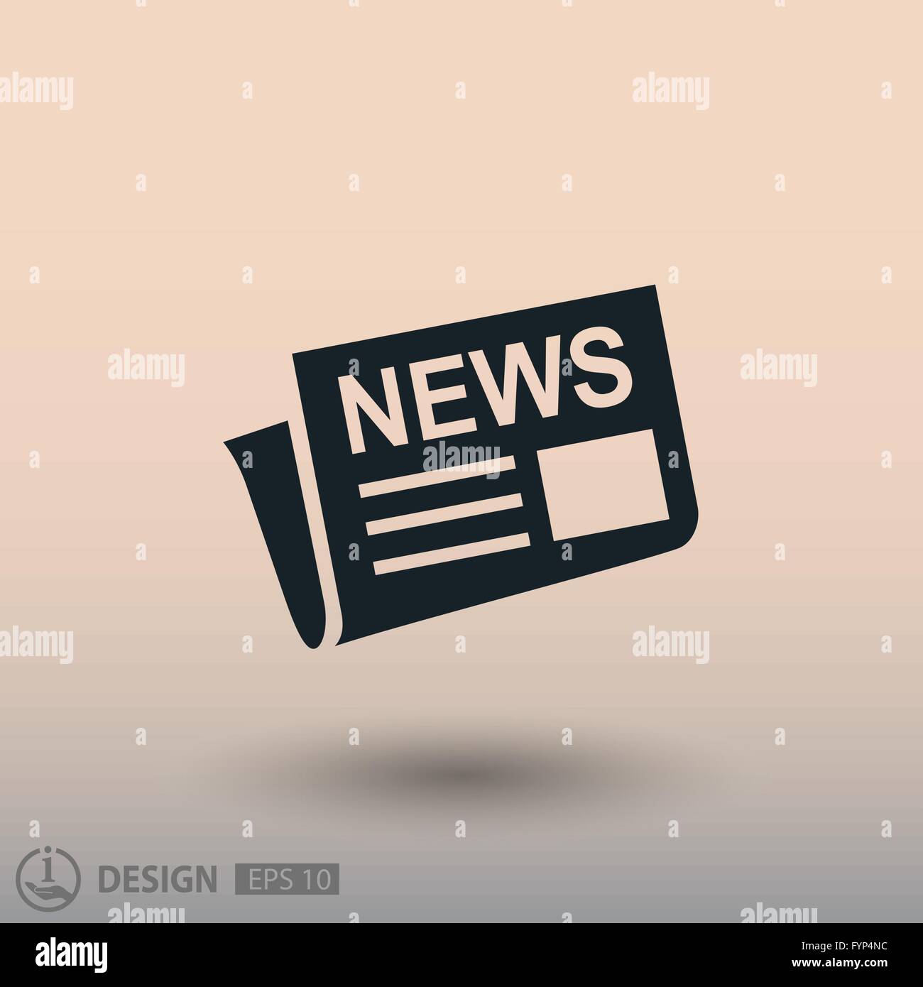News icon. Vector concept illustration for design. Eps 10 Stock Vector ...