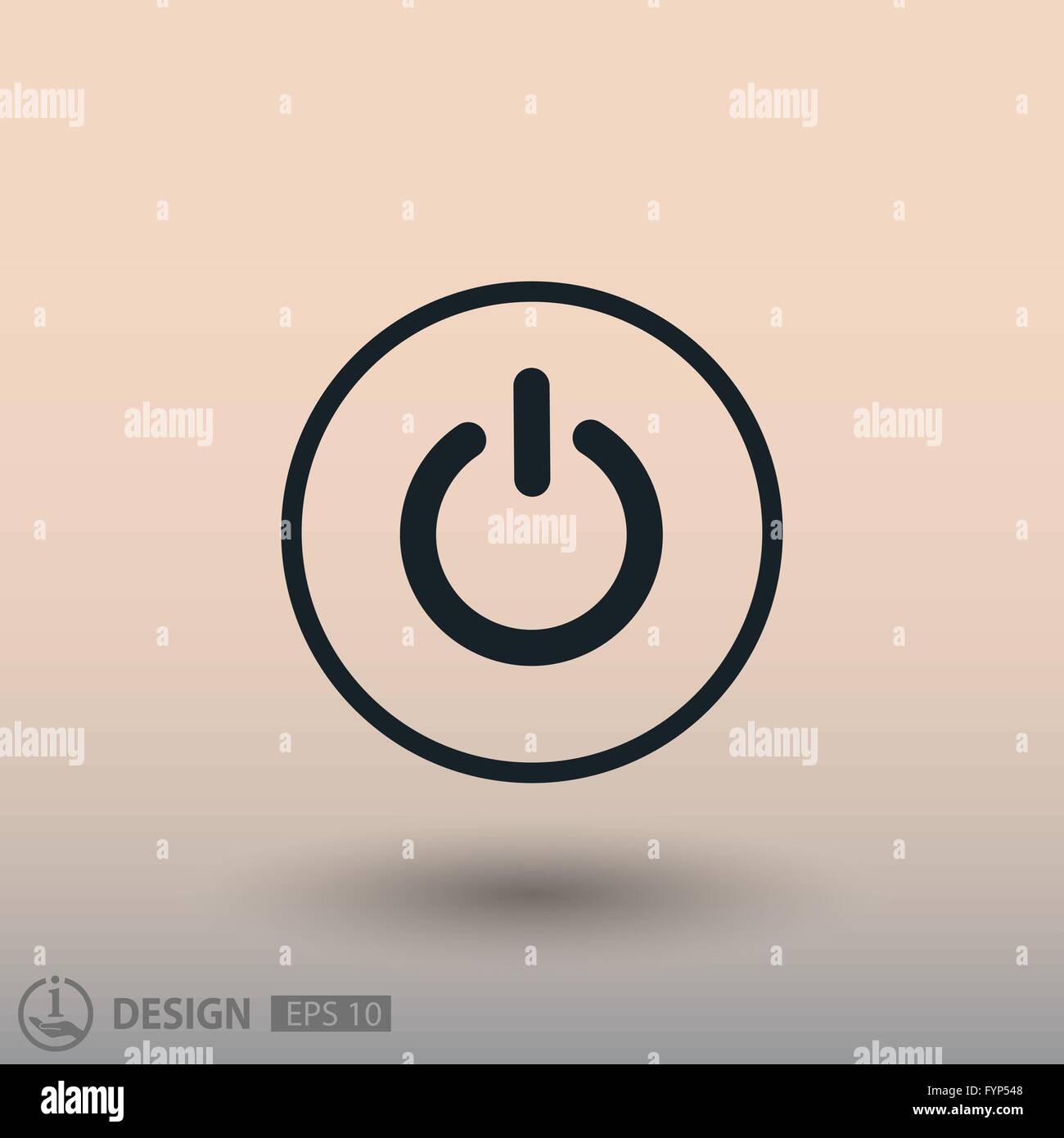 Pictograph of power. Vector concept illustration for design. Eps 10 ...