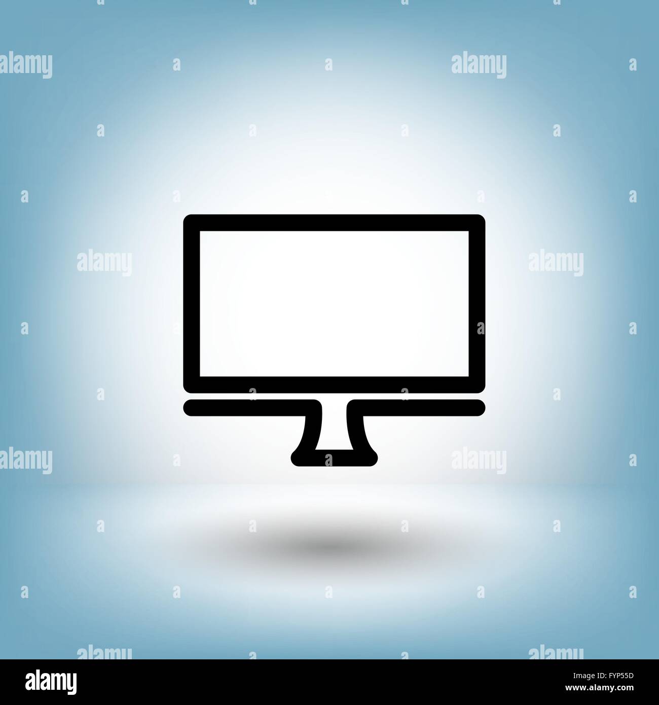Pictograph of computer. Vector concept illustration for design. Eps 10 ...