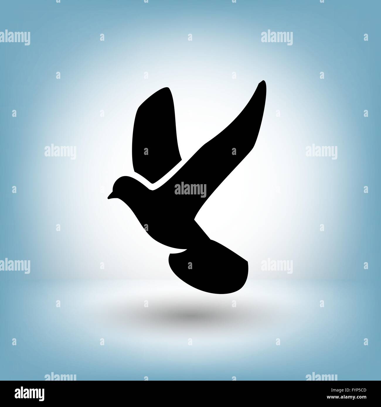 Pictograph of bird. Vector concept illustration for design. Eps 10 ...