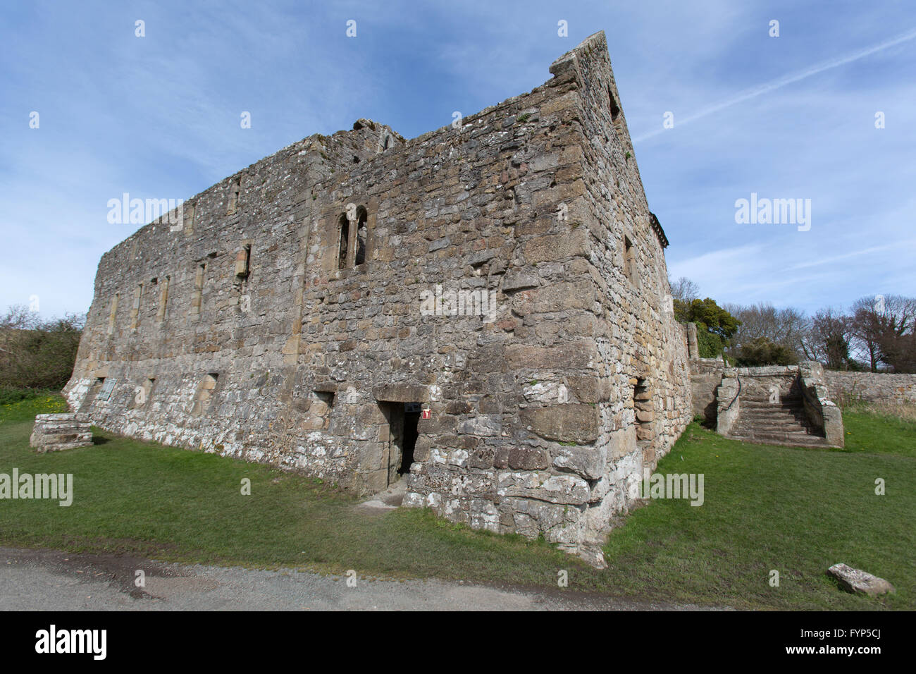 Penmon Priory, Wales. Picturesque view of the 13th century Penmon ...