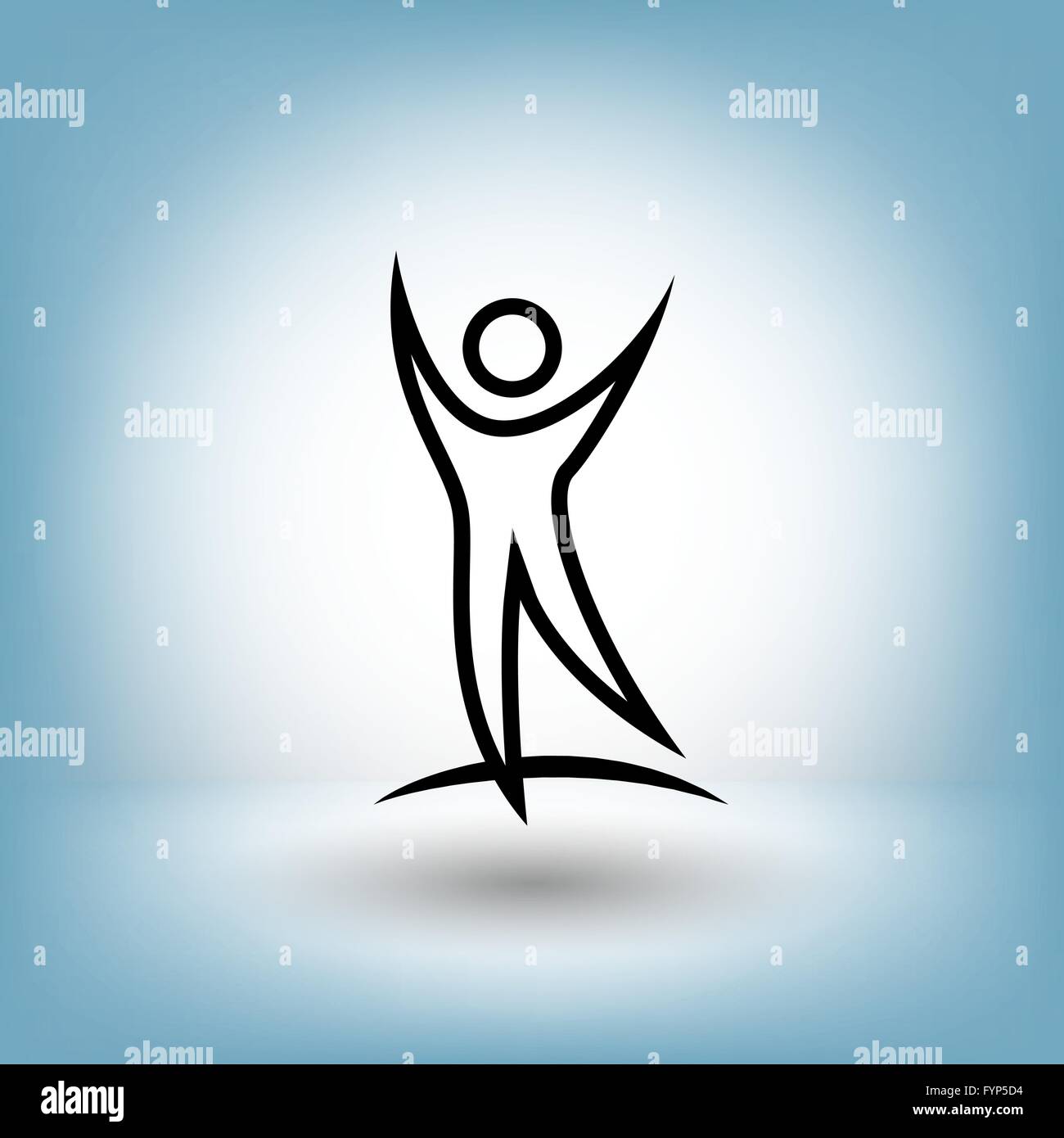 Pictograph of success people. Vector concept illustration for design ...