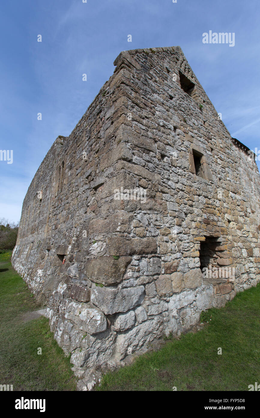Penmon Priory, Wales. Picturesque view of the 13th century Penmon ...
