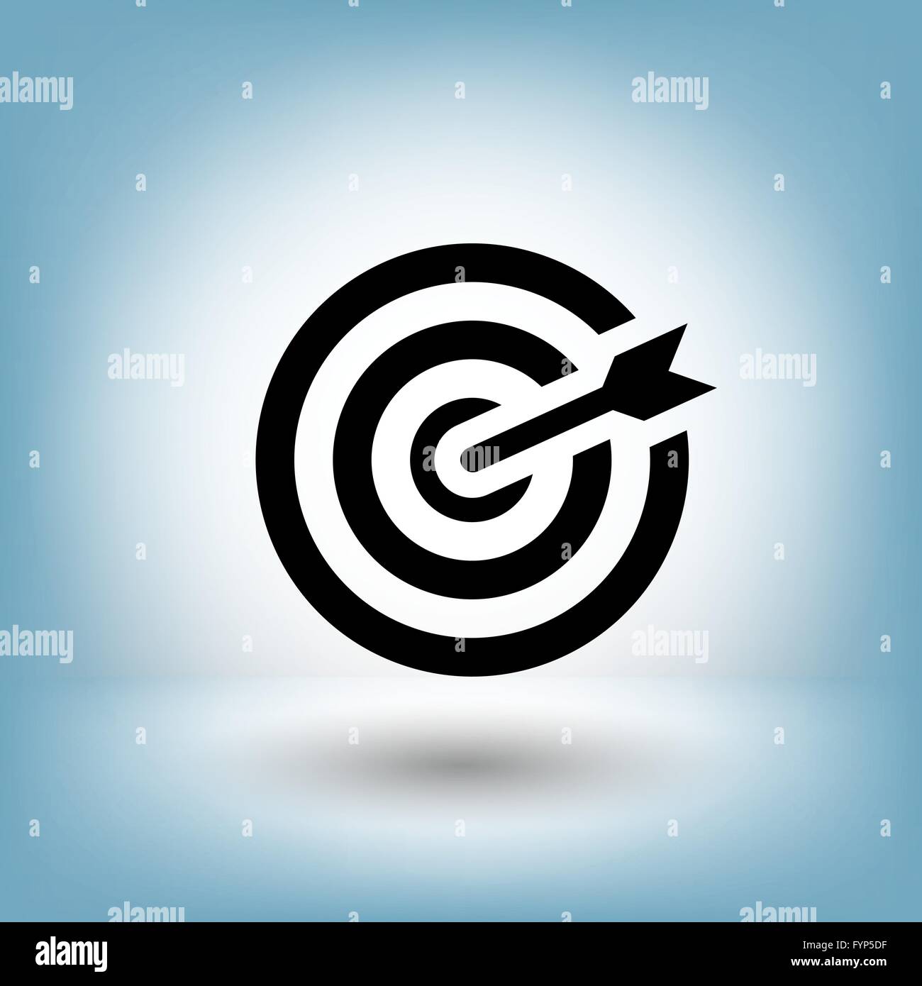 Pictograph of target. Vector concept illustration for design. Eps 10 ...