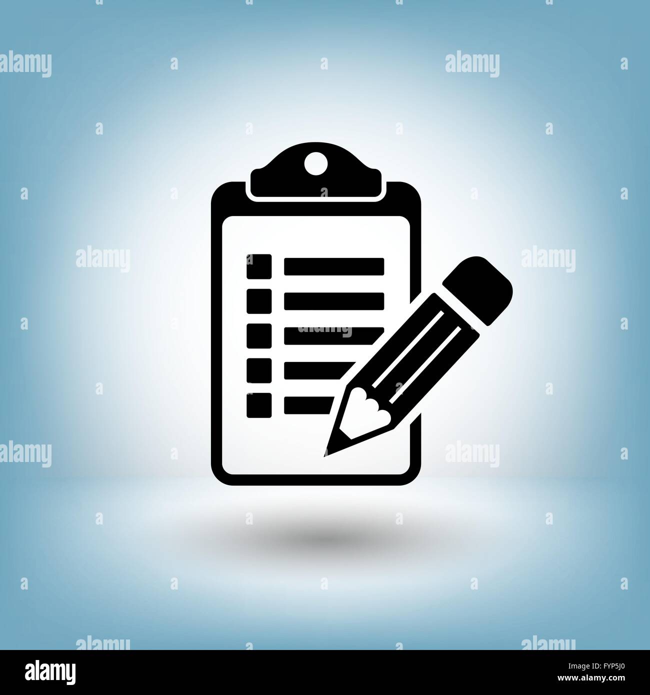 Pictograph of checklist. Vector concept illustration for design. Eps 10 ...