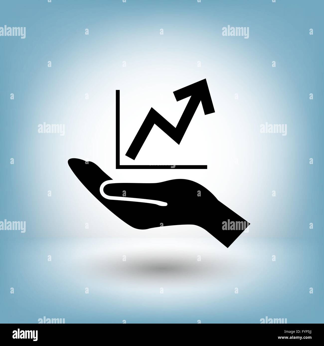 Pictograph of graph. Vector concept illustration for design. Eps 10 ...