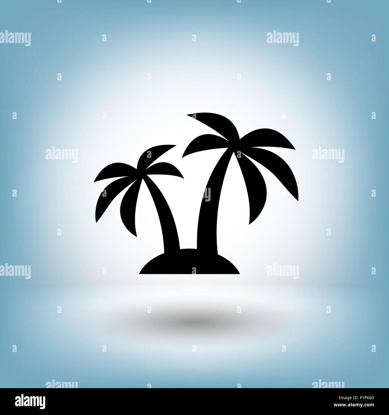 Pictograph of island. Vector concept illustration for design. Eps 10 ...