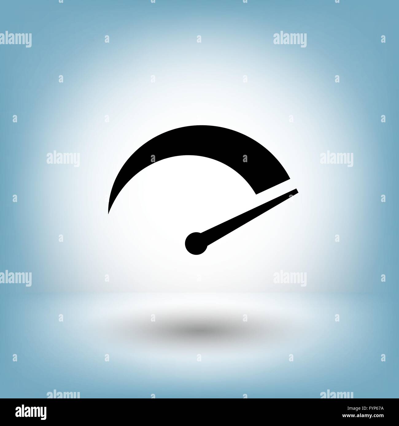 Pictograph of speedometer. Vector concept illustration for design. Eps ...