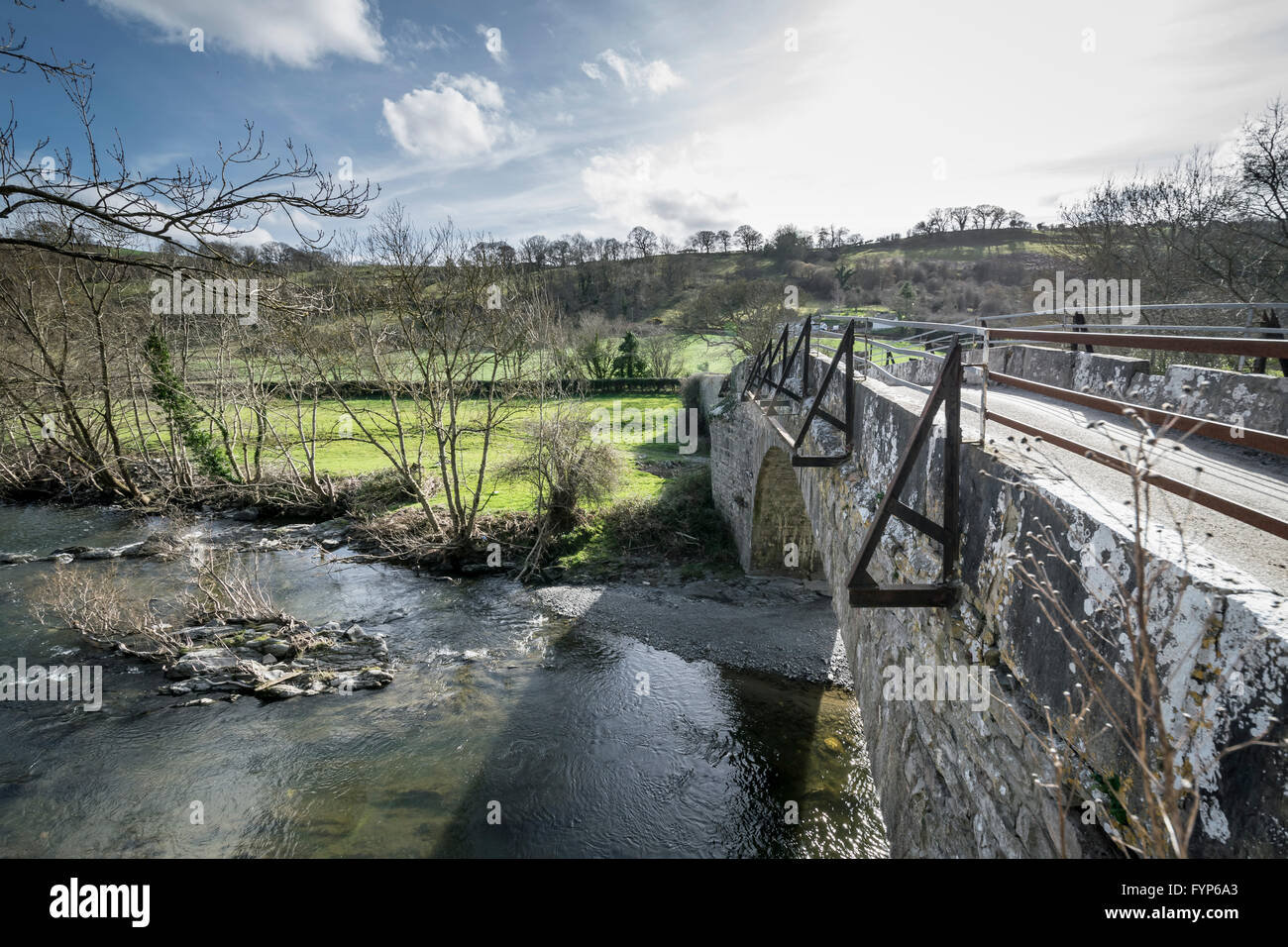 Pont y Ddol bridge near Llannefydd Denbighshire North Wales Stock Photo ...