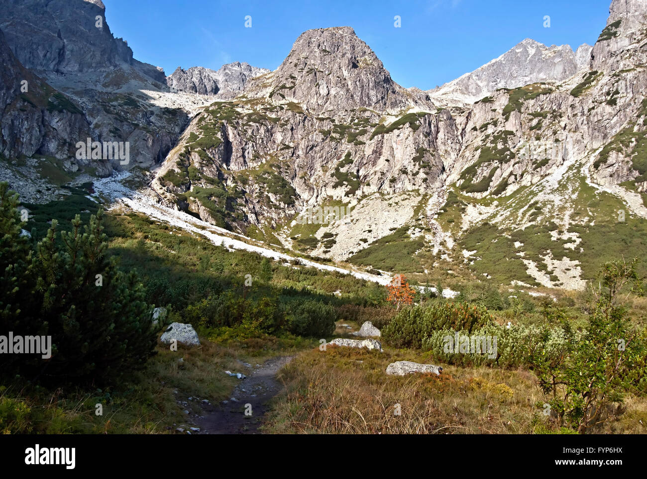 Spissky stit, Baranie rohy, Zmrzla veza and Kolovy stit mountain peaks ...