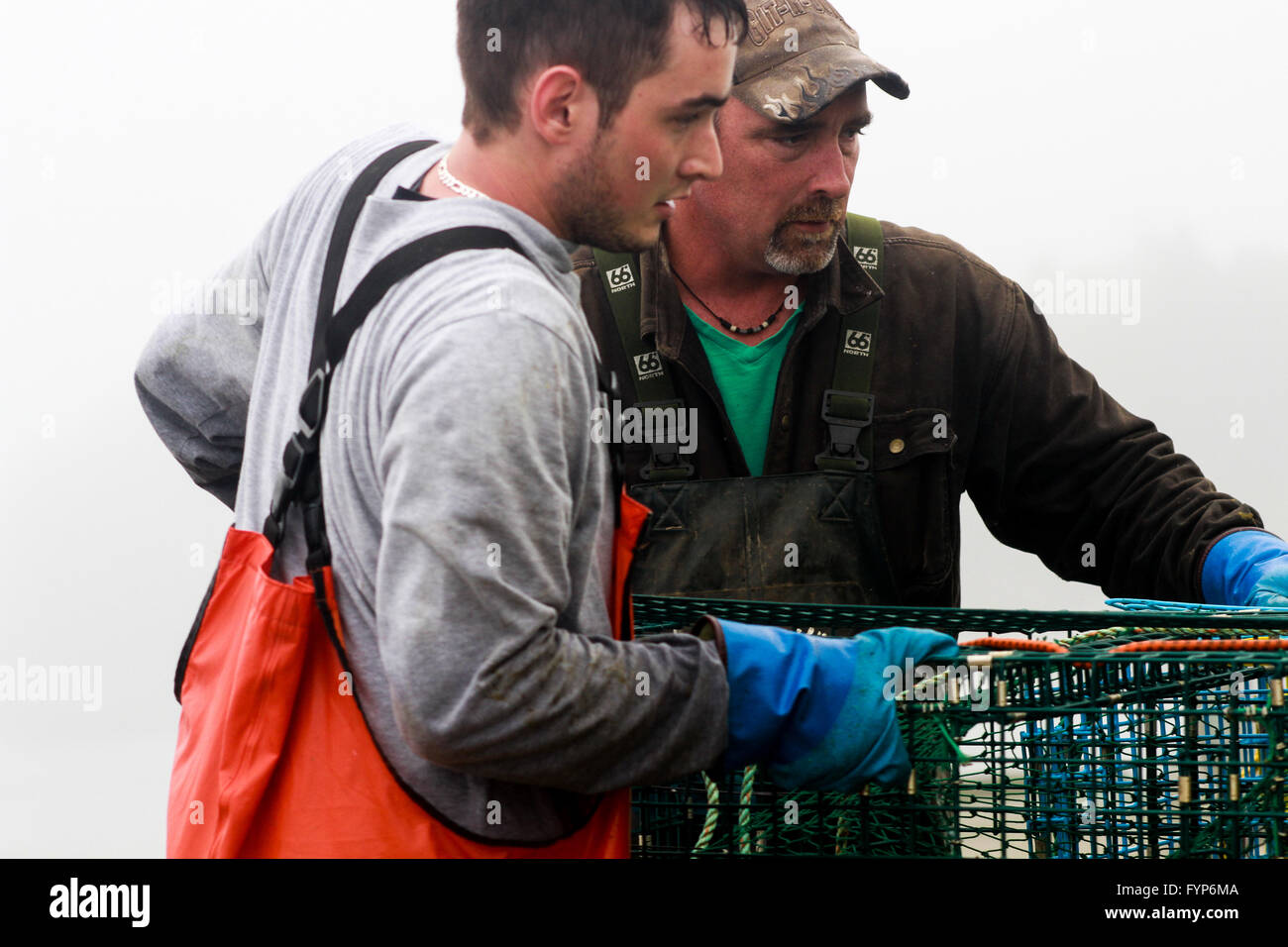Lobster Fisherman in Atlantic Canada. Englishtown Stock Photo - Alamy