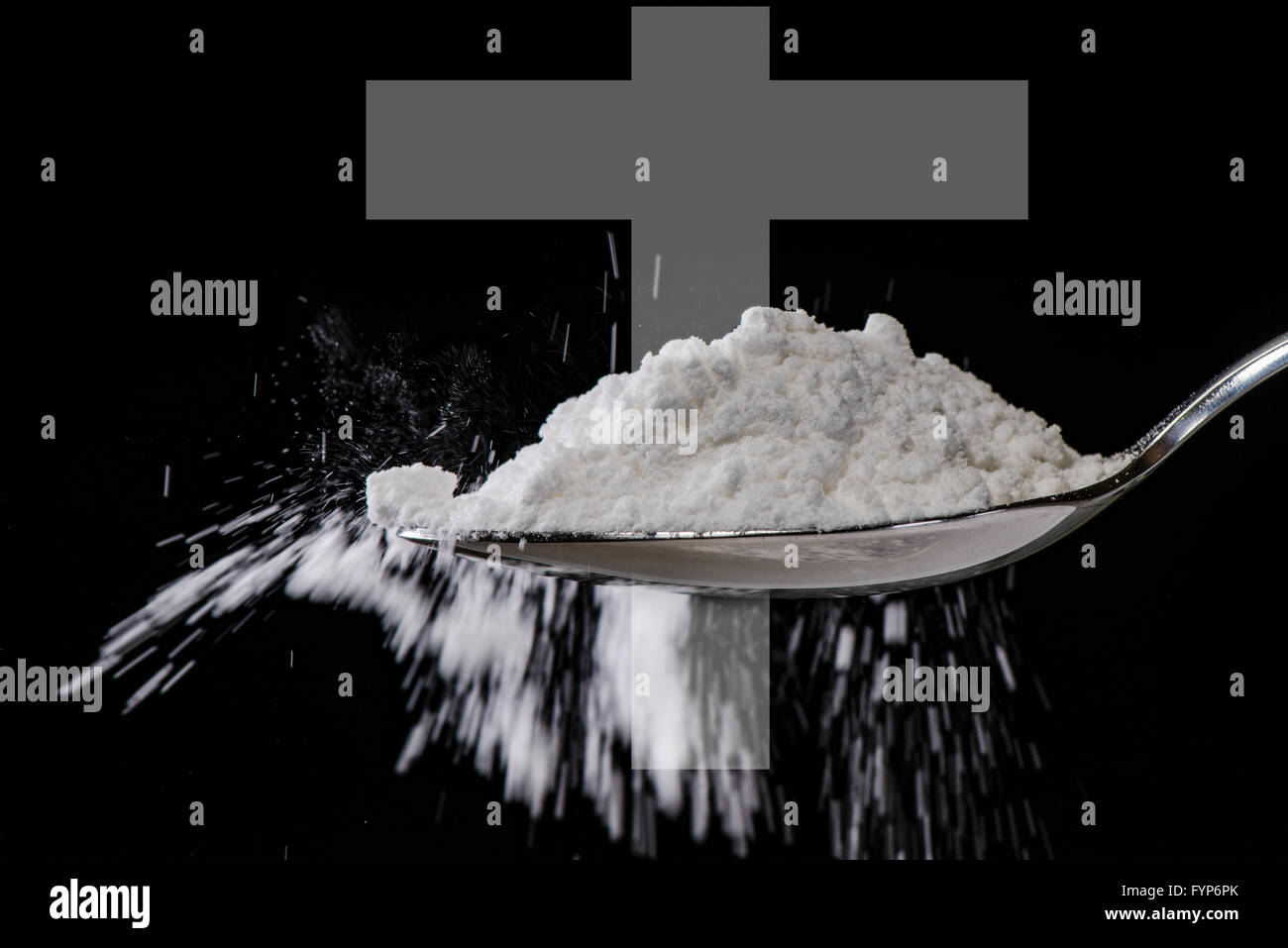 Black white illustration spoon hi-res stock photography and images - Alamy