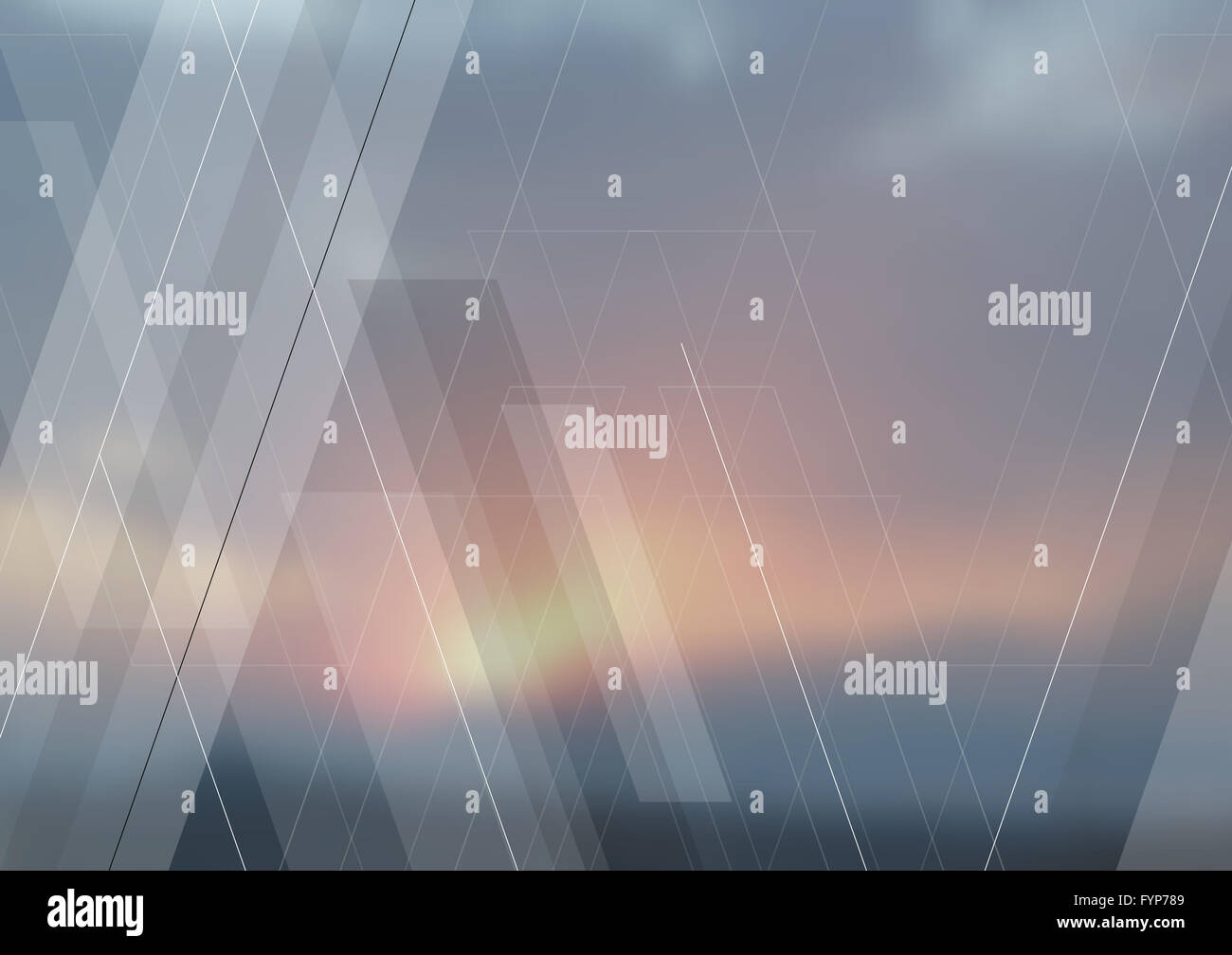Geometric sky abstract tech background Stock Photo - Alamy