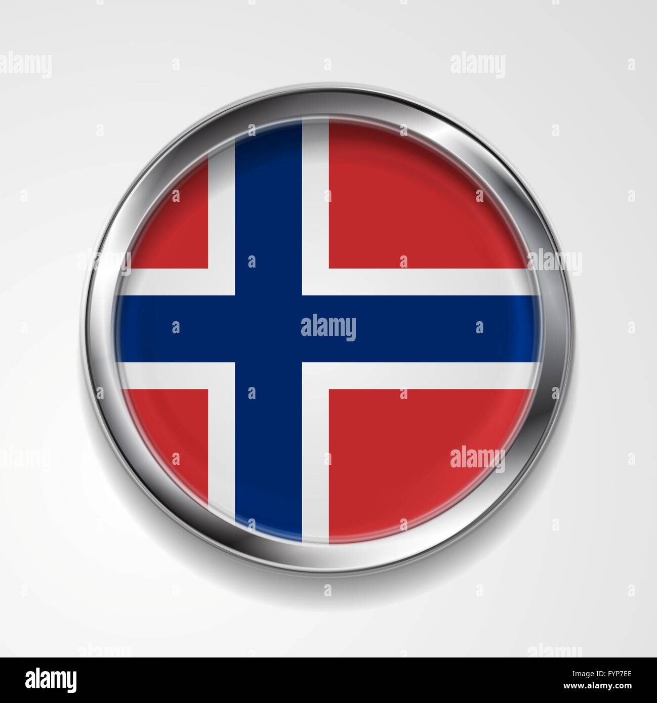 Metal button flag of Norway Stock Photo - Alamy