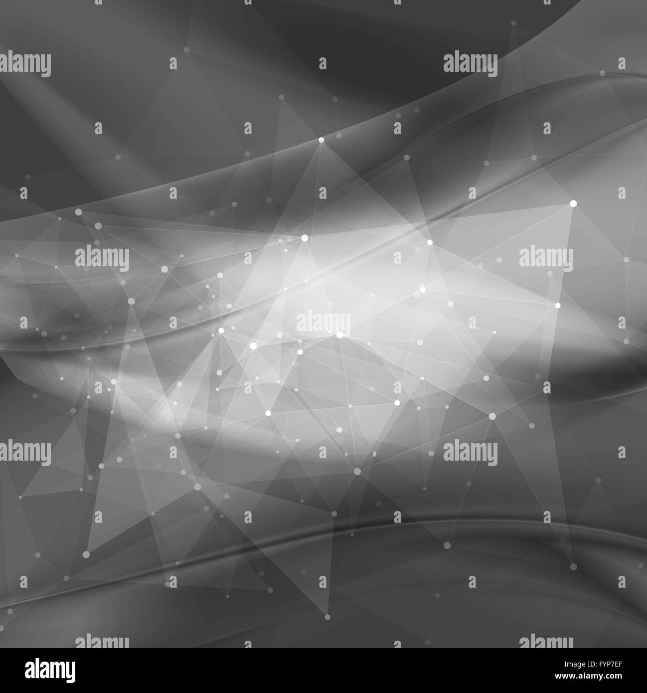 Abstract low poly tech Black and White Stock Photos & Images - Alamy