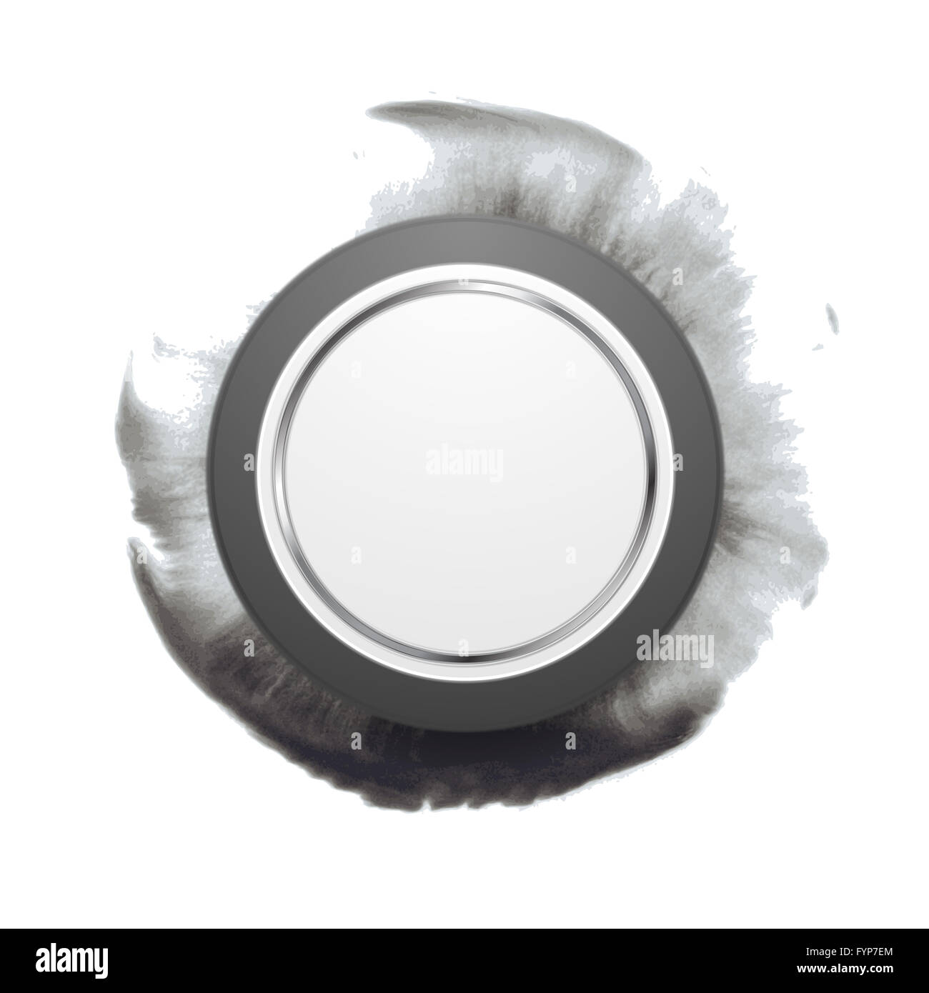 Grey paint brush circle hi-res stock photography and images - Alamy