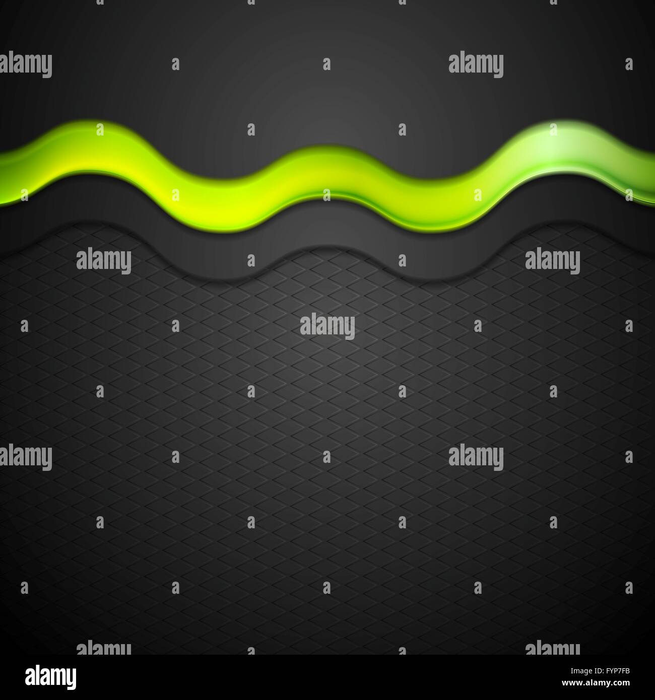 Contrast gradient background with green glow wave Stock Photo - Alamy