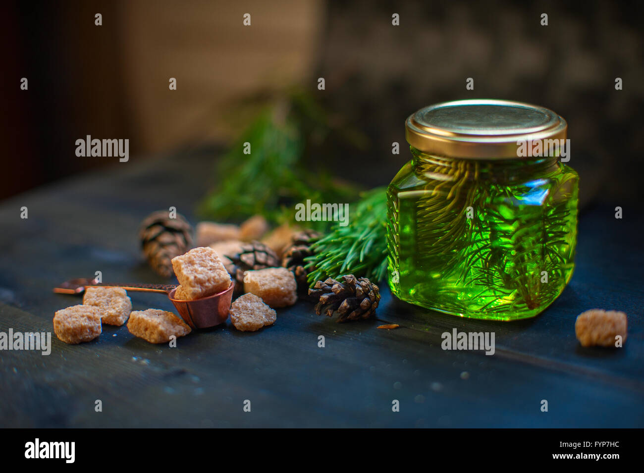 Fir tree bump jam Stock Photo - Alamy