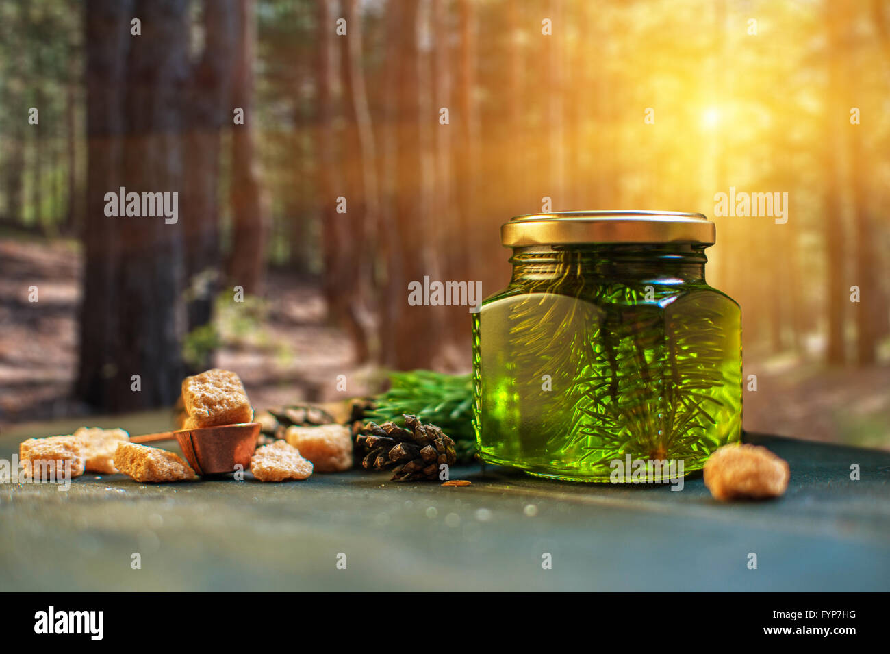 Fir tree bump jam Stock Photo - Alamy
