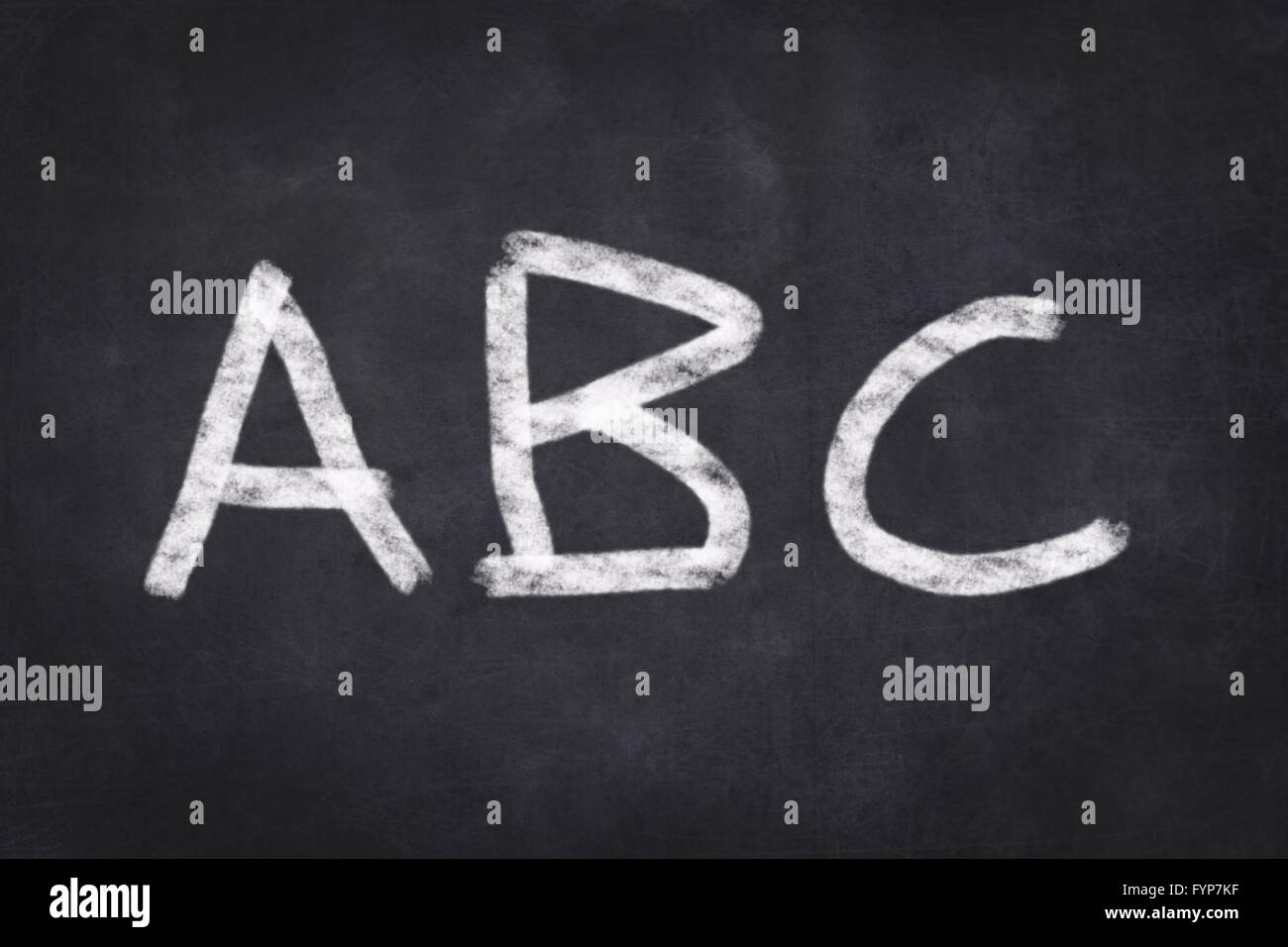 Abc on blackboard hi-res stock photography and images - Alamy